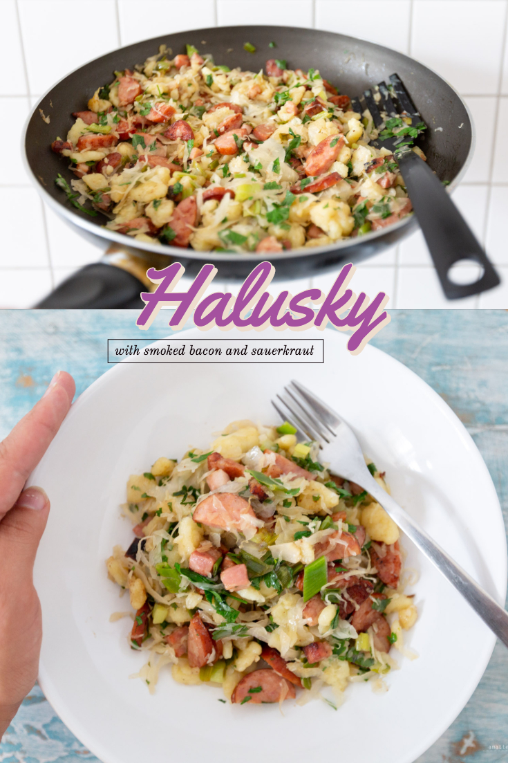 Halušky with smoked bacon and sauerkraut - a matter of taste